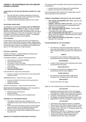 W2 Lesson 2 Development of Filipino Nationalism - Module - LIFE AND WORKS OF JOSE RIZAL Manual ...