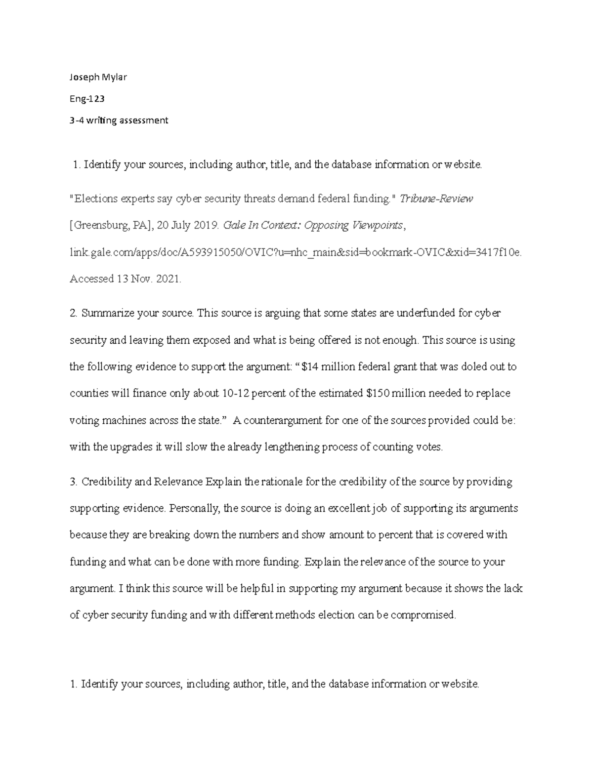 Eng-123 3-4 Assignment - ENG123 - SNHU - Studocu