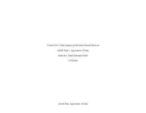 TASK 1 DATA Analysis - Summary Data Literacy and Evidence-Based ...