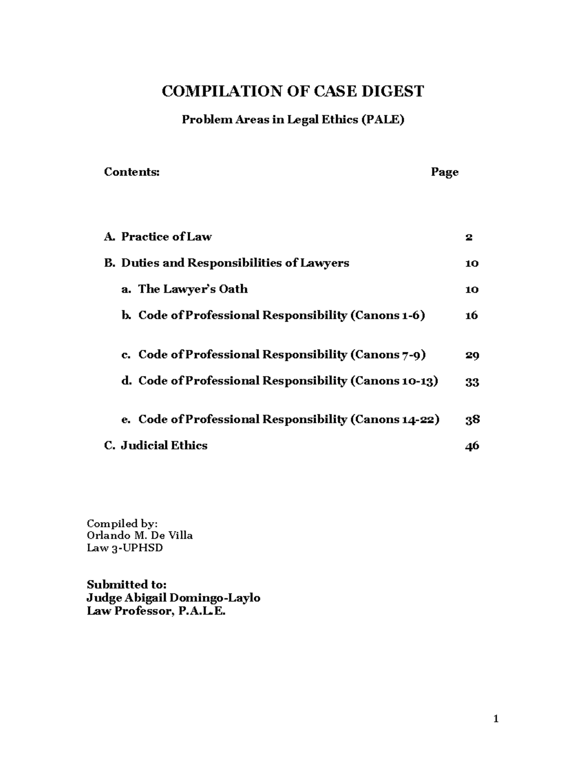 for reference and educational purposes - COMPILATION OF CASE DIGEST ...