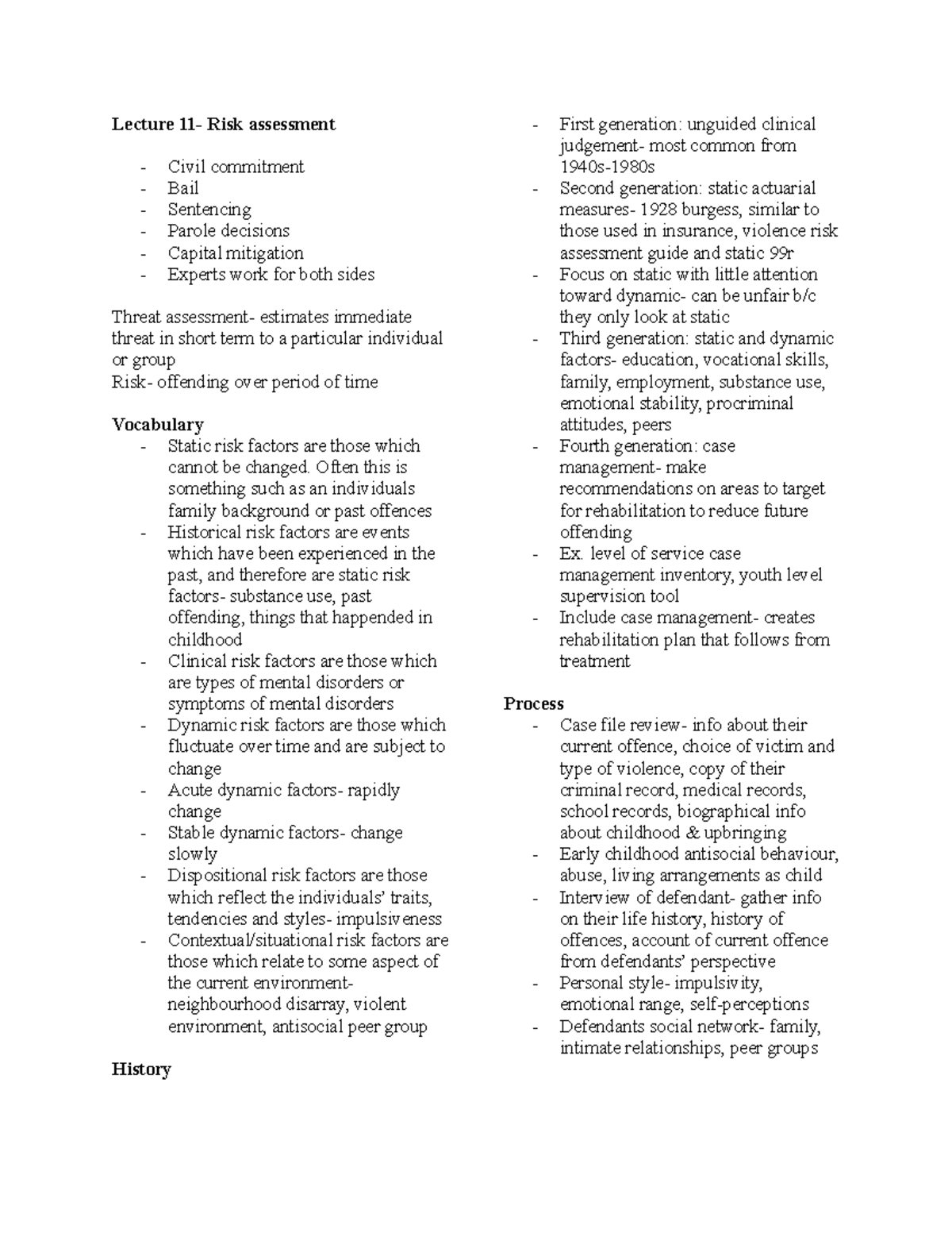 Lecture 11- Risk assessment - Lecture 11- Risk assessment Civil ...