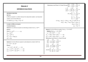 Module 1 - Notes - MODULE: Matrix Methods to Linear Differential ...