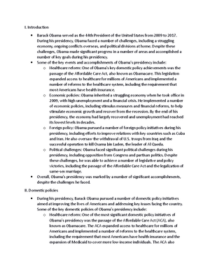 Outline for Final Paper on Donald Trump - Introduction Brief overview ...