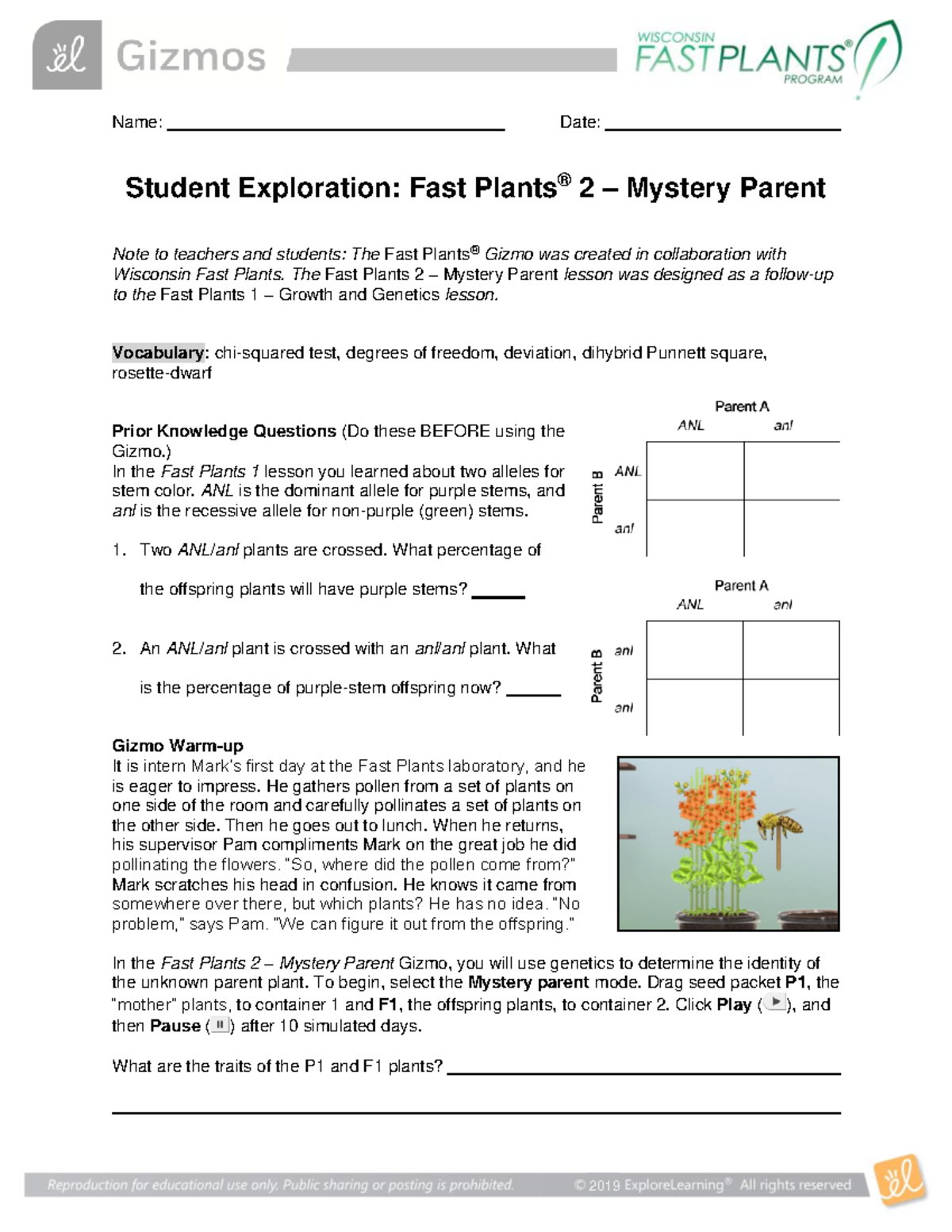 Fast Plants 2SE - Summary Juvenile Delinquency - Name: Date: Student ...