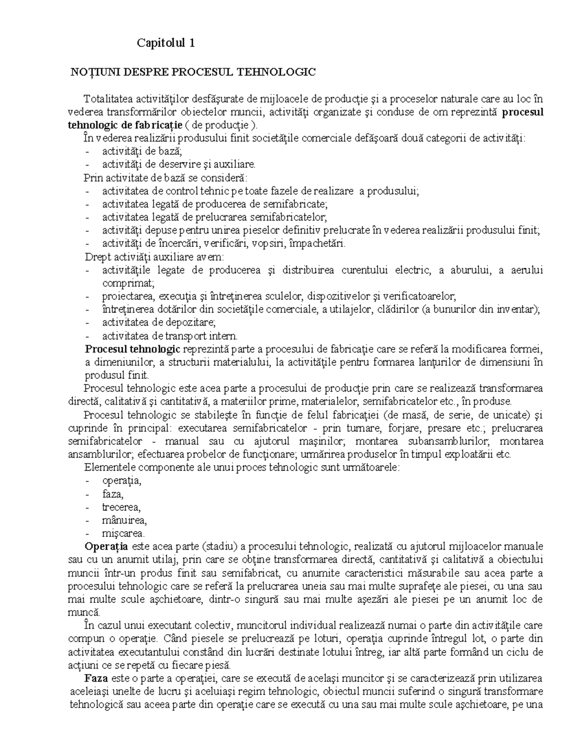 6 tehnologia lacatuseriei - Capitolul 1 NOŢIUNI DESPRE PROCESUL ...