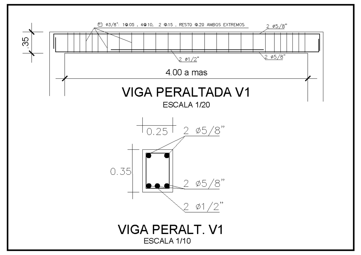 VIGA Peraltada - calculo - Estatica - 4 a mas - VIGA PERALTADA V ...