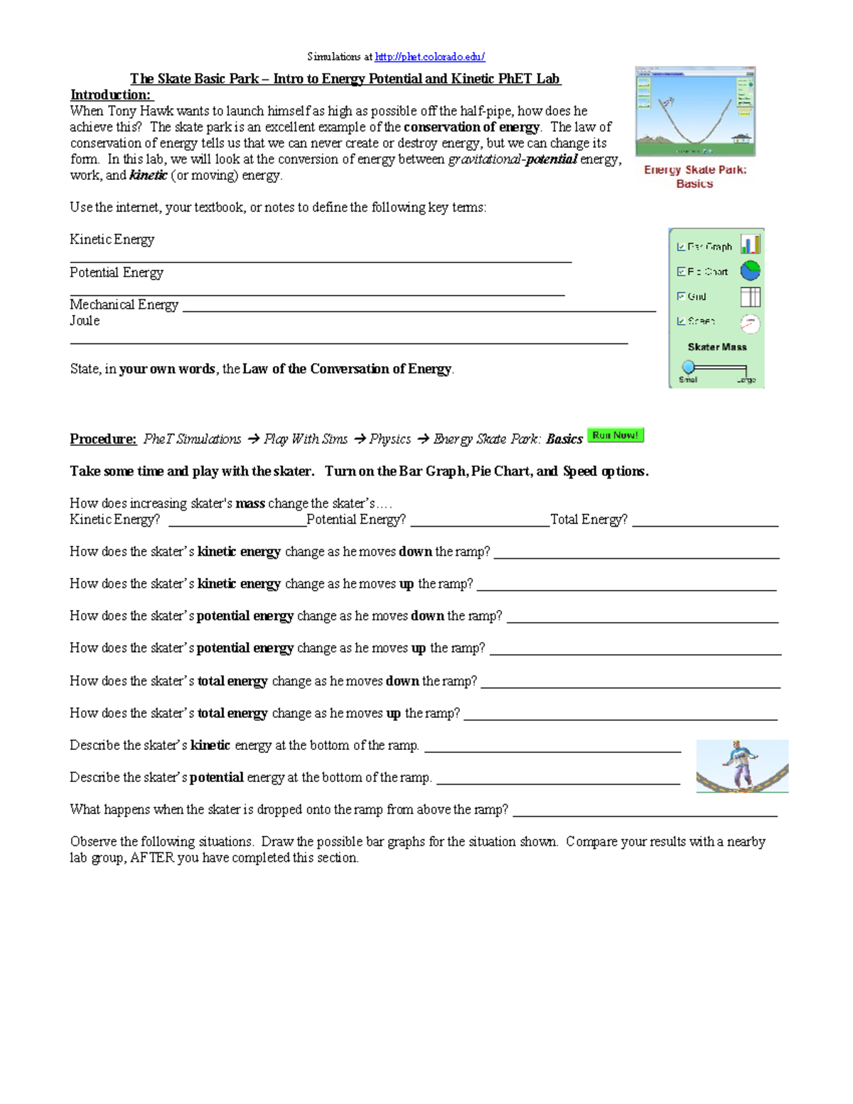 Energy Skate Park - used - The Skate Basic Park – Intro to Energy ...