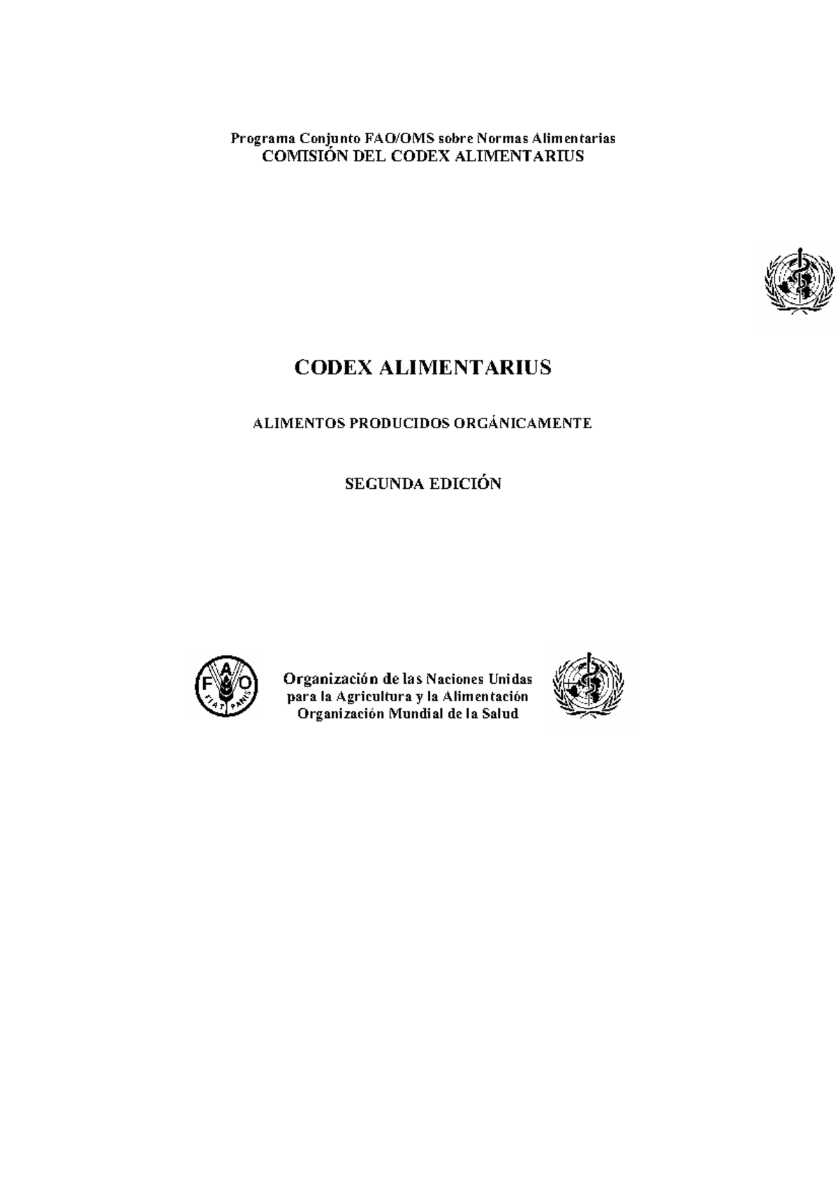Codex-alimentarius - CODEX ALIMENTARIUS SANIDAD E HIGIENE DE ALIMENTOS ...