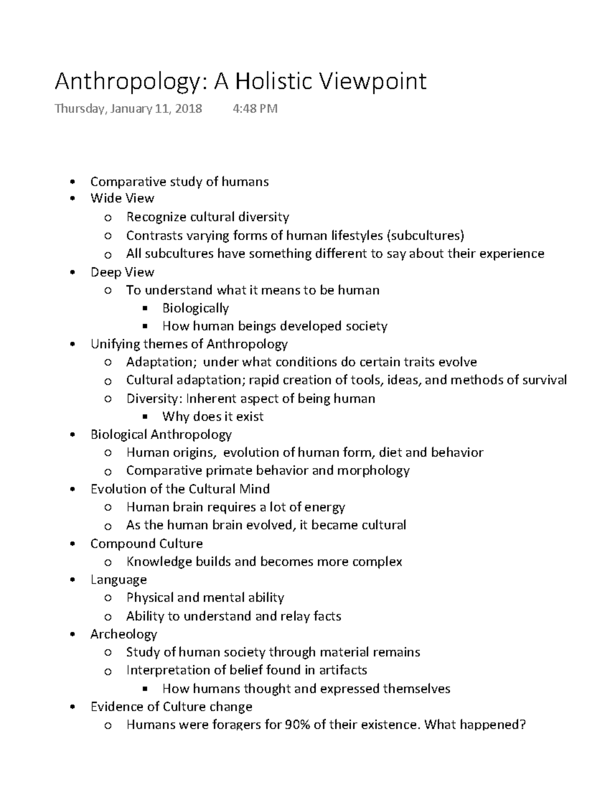 Anthropology A Holistic Viewpoint - Anthropology: A Holistic Viewpoint ...