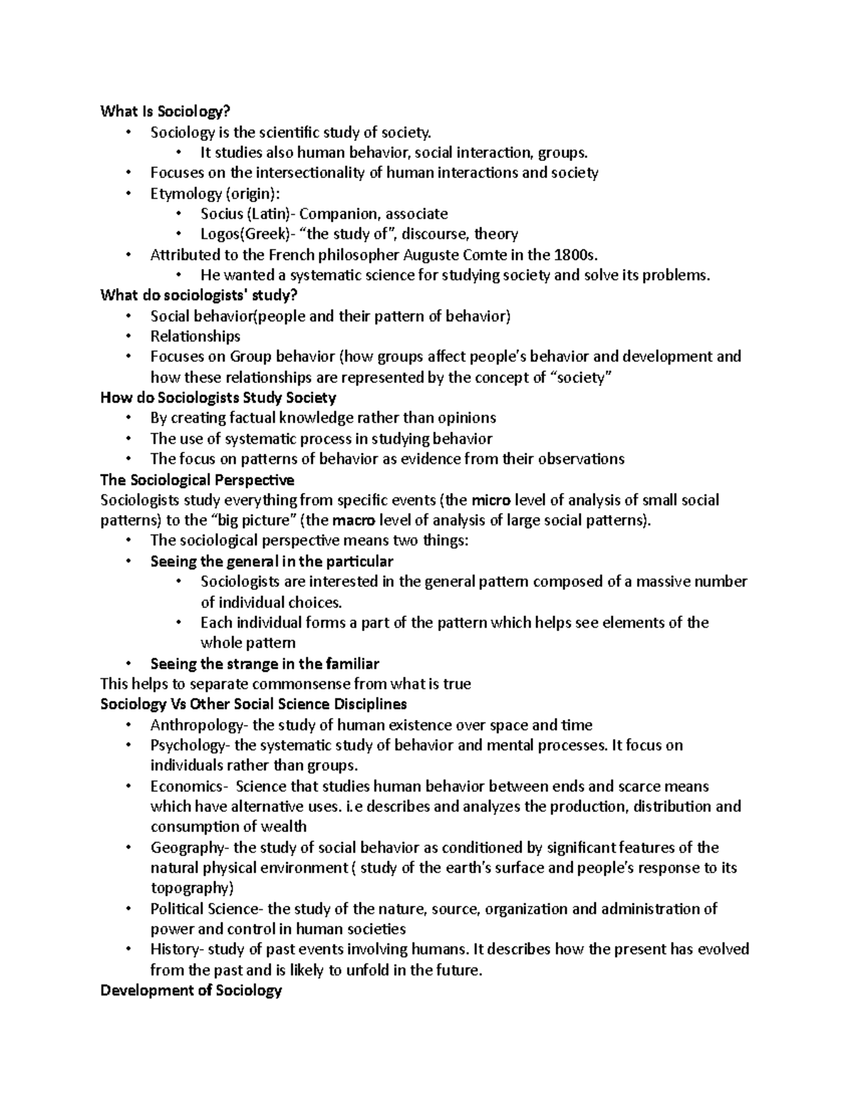 Introduction to Sociology - What Is Sociology? - Sociology is the ...