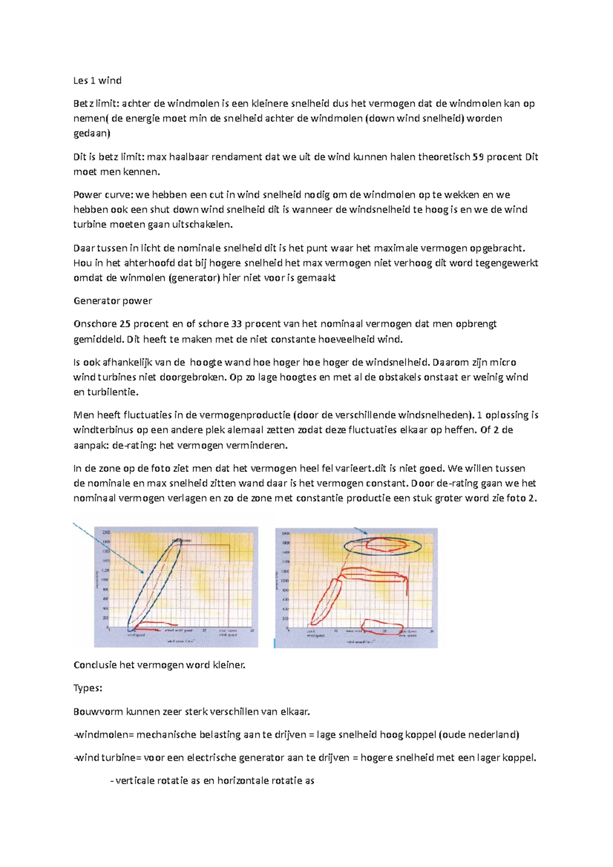 Les 1 wind1 - Les 1 wind Betz limit: achter de windmolen is een ...