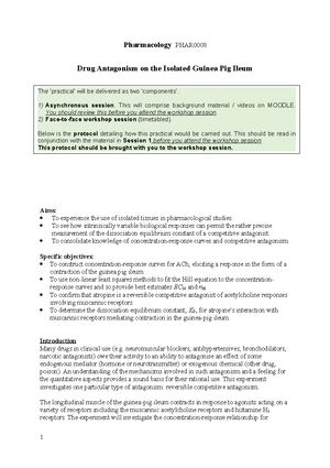PHAR0008 rubefacients handout 22-23 - Pharmacology PHAR Responses in ...