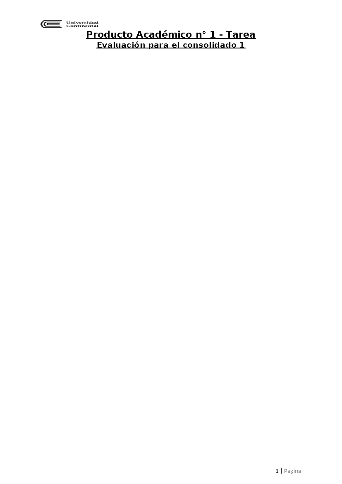 PA01 2023-20- Conversation Class - Producto Académico n° 1 - Tarea Evaluación para el ...