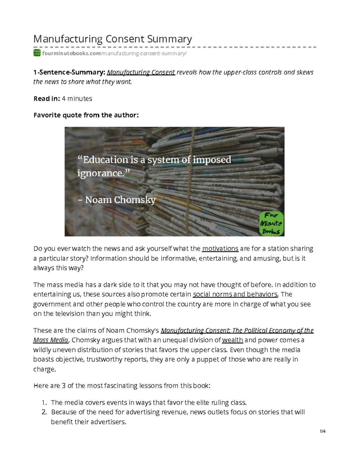 Manufacturing-consent-summary - Manufacturing Consent Summary ...