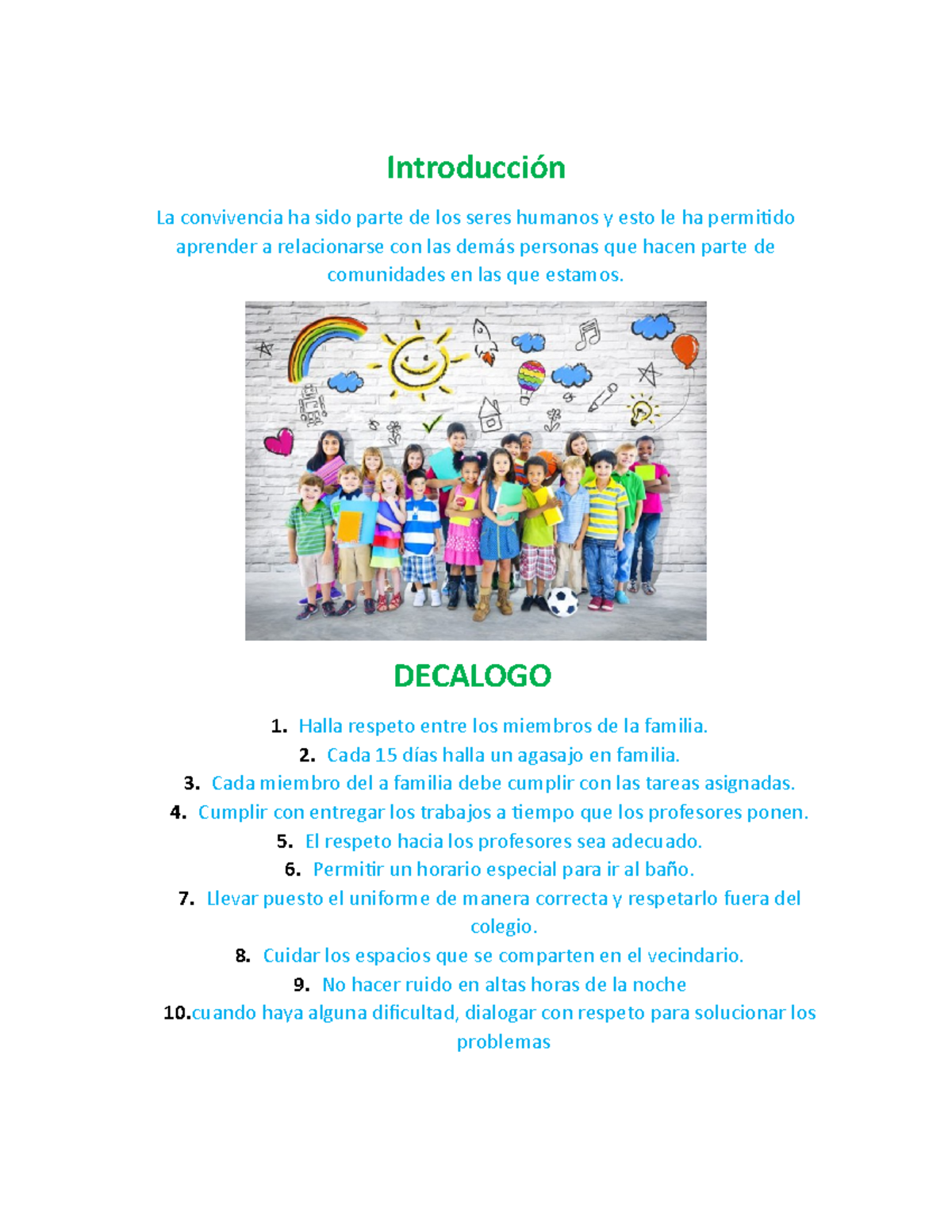 Decalogo DE Religuion DE Joshua Gomez Davis 8TAVO A - Introducción La ...