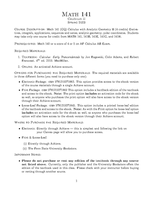 Math 141 Notes 2 Worksheets 6-10 - WeBWorK HW6 Worksheet # Additional ...