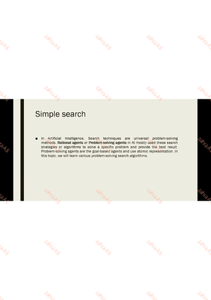 2-General Problem Solver - Lecture 2 General problem solver (GPS) AI ...