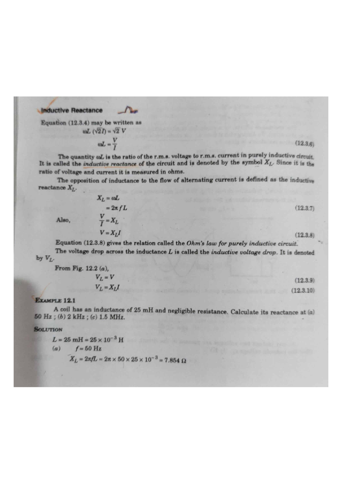 Ac through R, L. - Basic electrical engineering - Inductive Reactance s ...