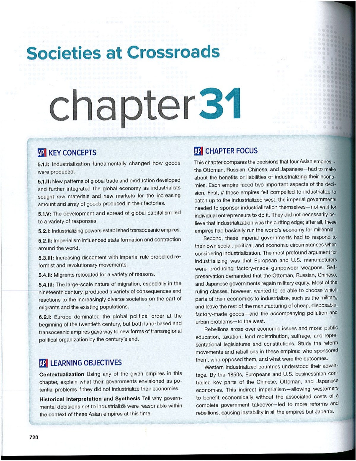 AP - Responses to Industrialization - Chapter Reading-2 - Studocu