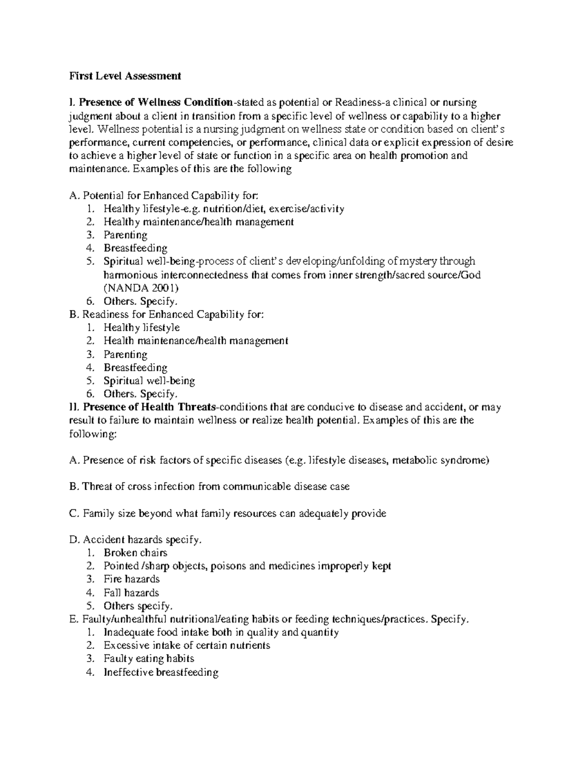 63806673 A Typology of Nursing Problems in Family Nursing Practice 1 ...