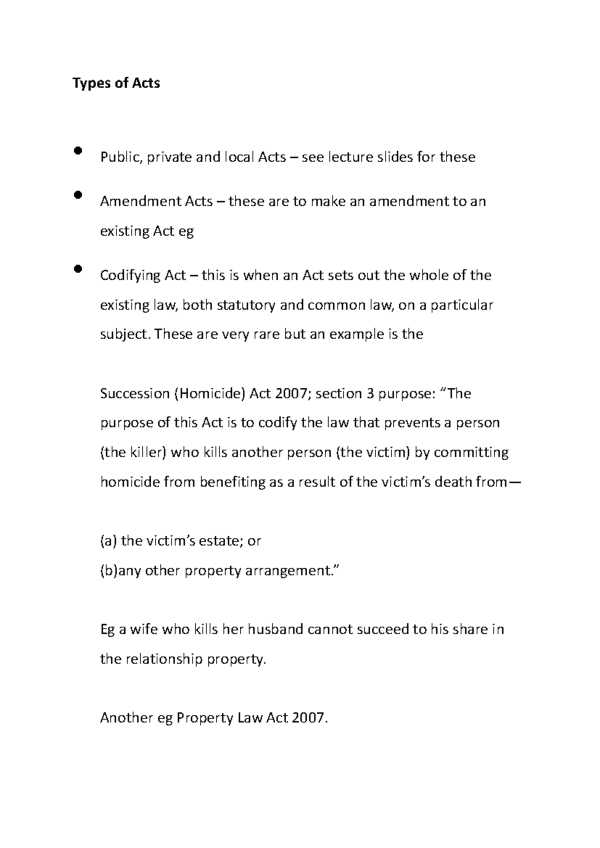 Types of Acts - definitions - Types of Acts • Public, private and local ...
