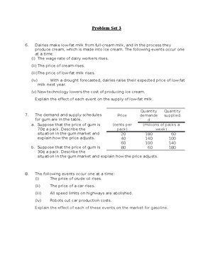 Problem Set 2 - PS2 - Problem Set 2 Use the following data to work Problems 1 to 3. Brazil ...