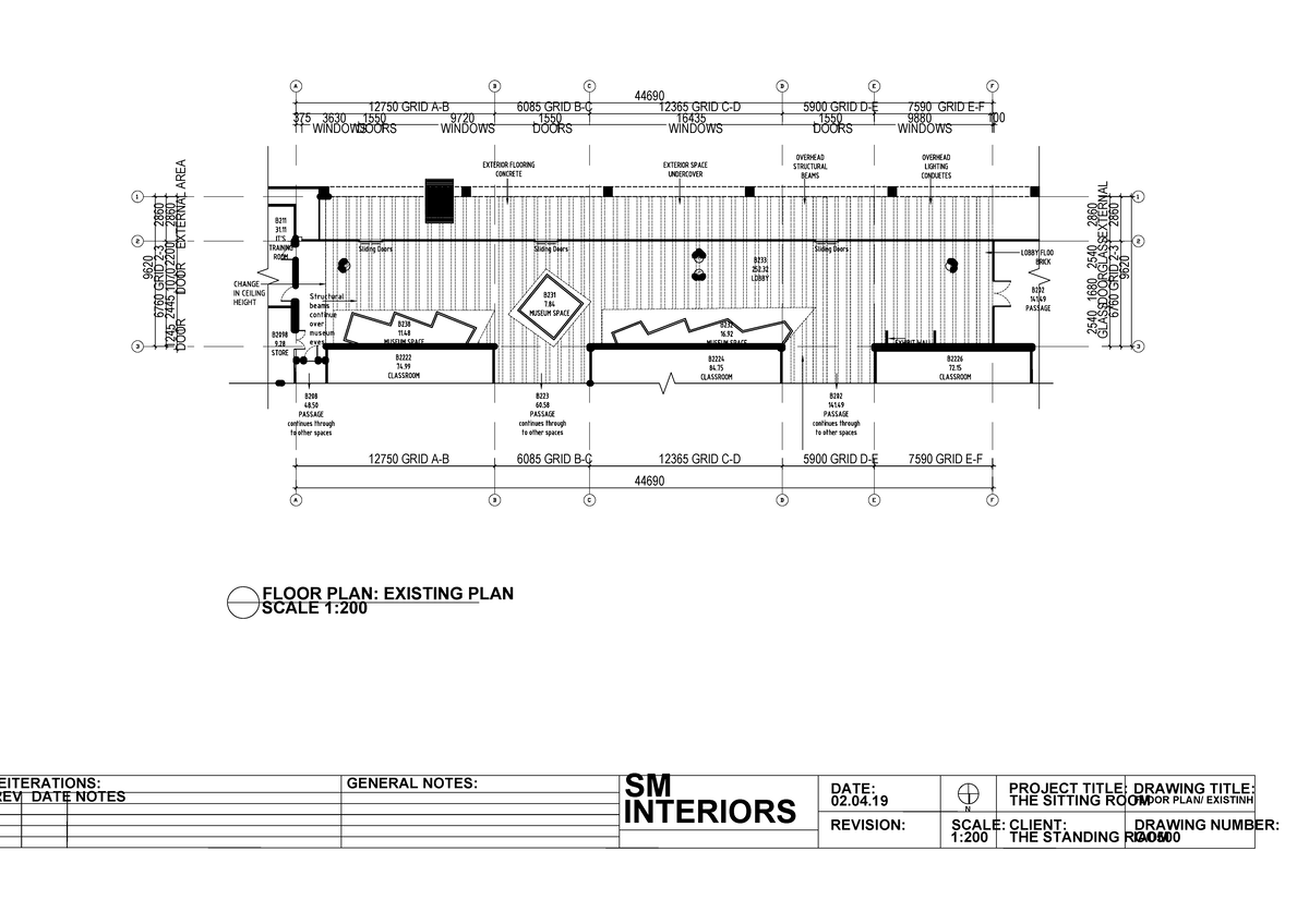 Floorplan [转换] - B C D 6085 GRID B-C 12365 GRID C-D 5900 GRID D-E 7590 ...