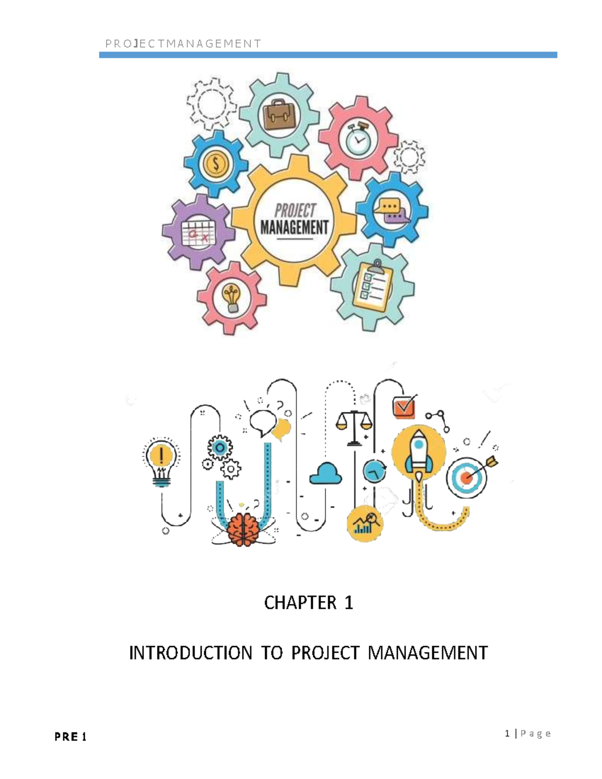 CHAP1 PRE1-shortened - Project Management - CHAPTER 1 INTRODUCTION TO PROJECT MANAGEMENT CHAPTER ...