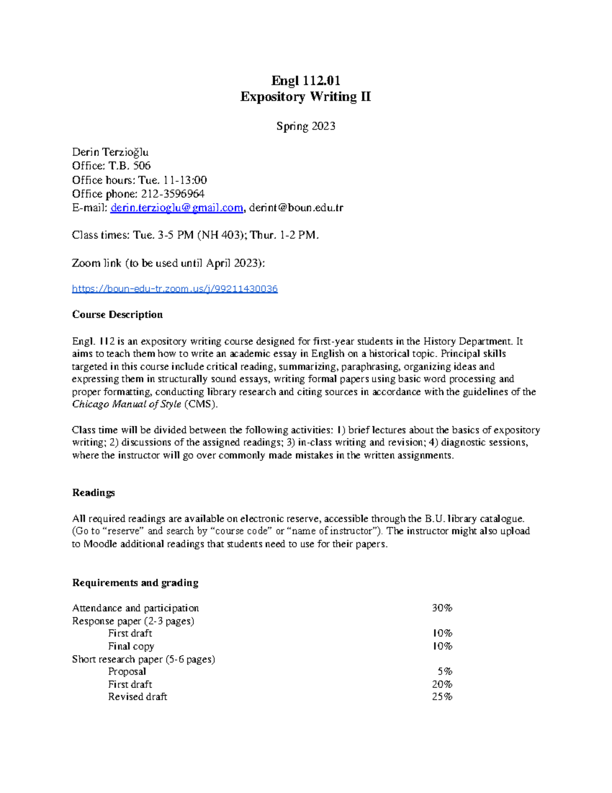 ENGL11201 - It includes lecture materials - Engl 112. Expository ...