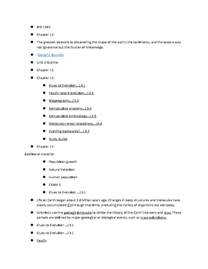 Chapters 8-9 Outline - Exploring Life’s Diversity Unit 1, chapters 8 ...