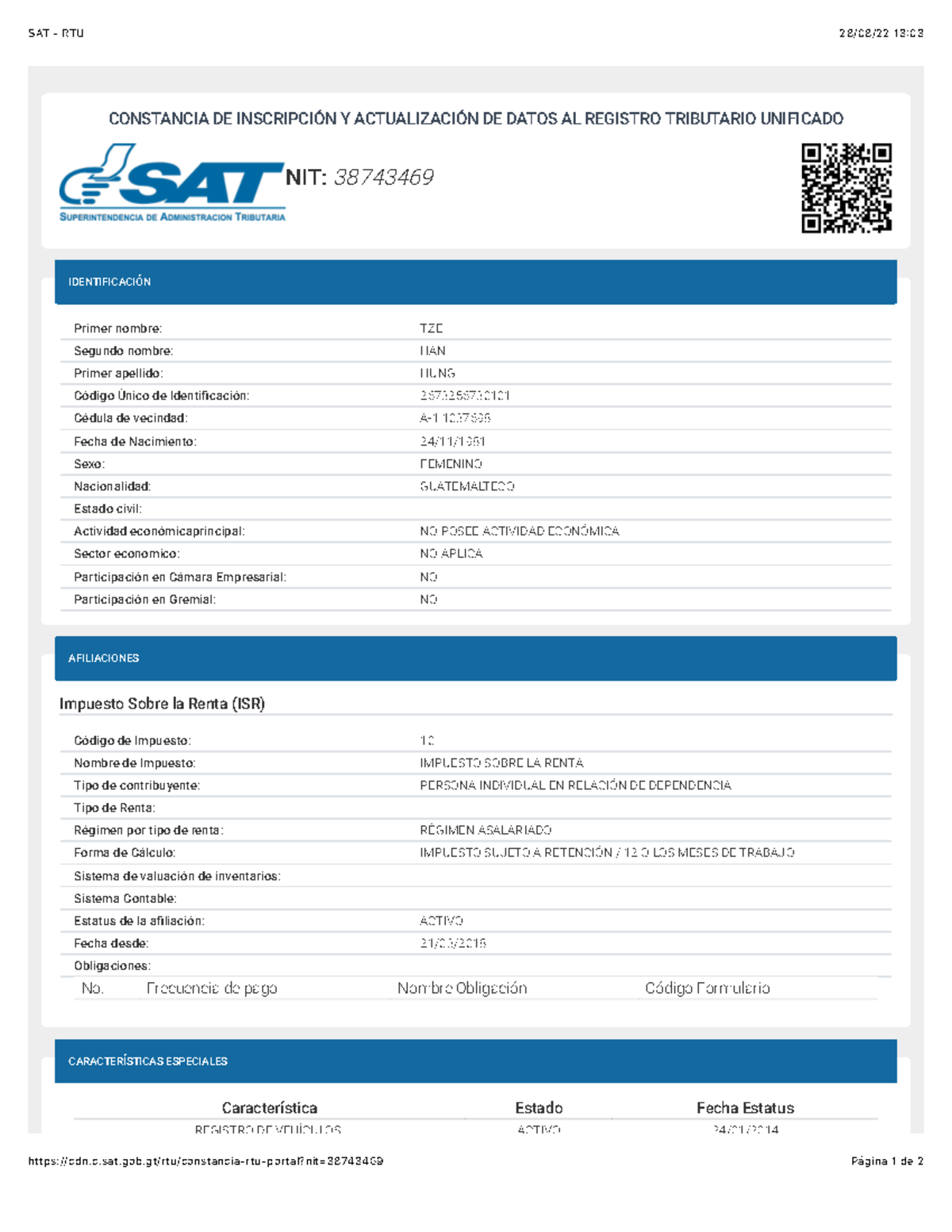 RTU Tze - jjjj - 28/08/22 1303SAT - RTU a-rtu-portal?nit=38743469 ...