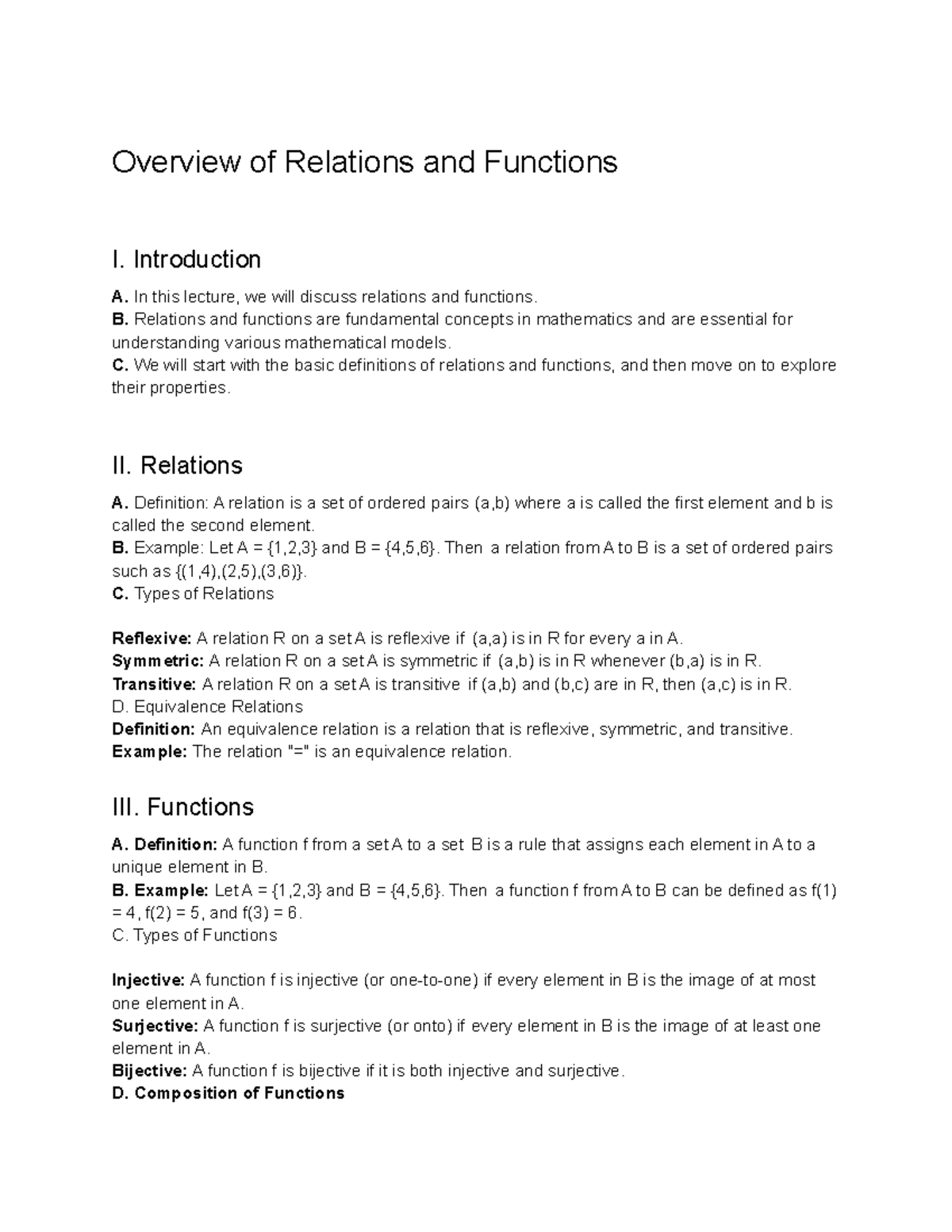 Foundations of Mathematical Reasoning (MAT-0092) Lecture 10 - Overview ...