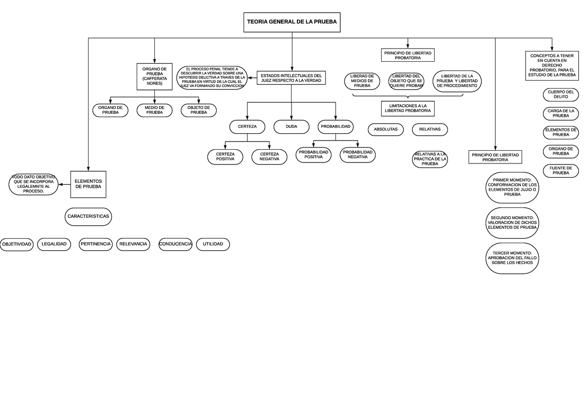 Derecho Probatorio - TEORIA GENERAL DE LA PRUEBA ELEMENTOS DE PRUEBA ...