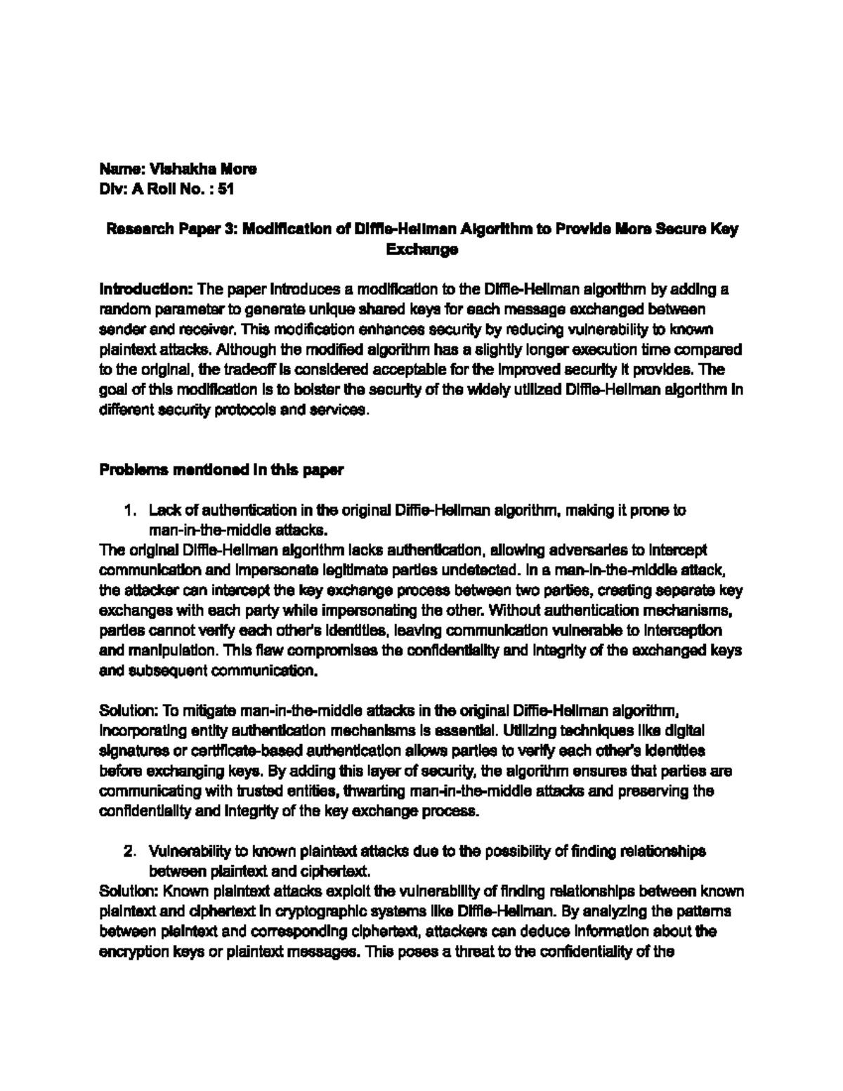 Base Paper 3 - Summary Cryptography & System Security - Cryptography ...