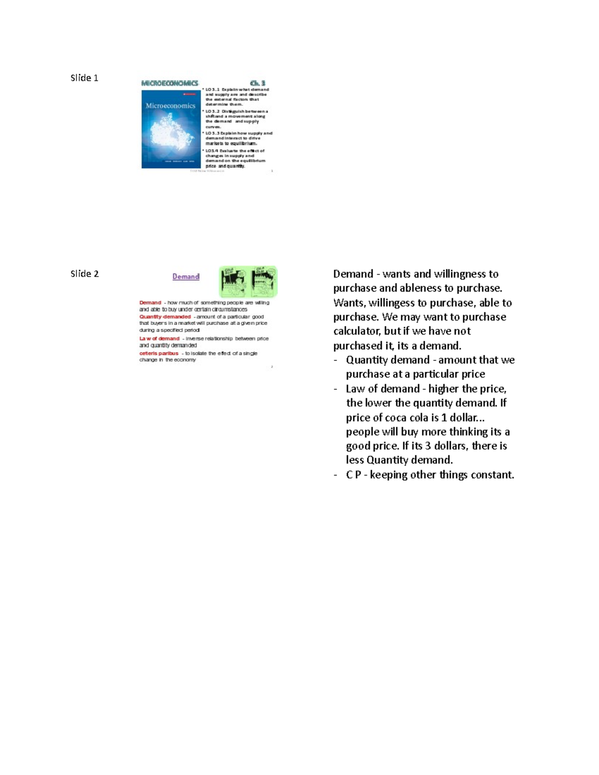 Chapter 3 notes econ 101 microeconomics 101 Karlan textbook - ECON 101 ...