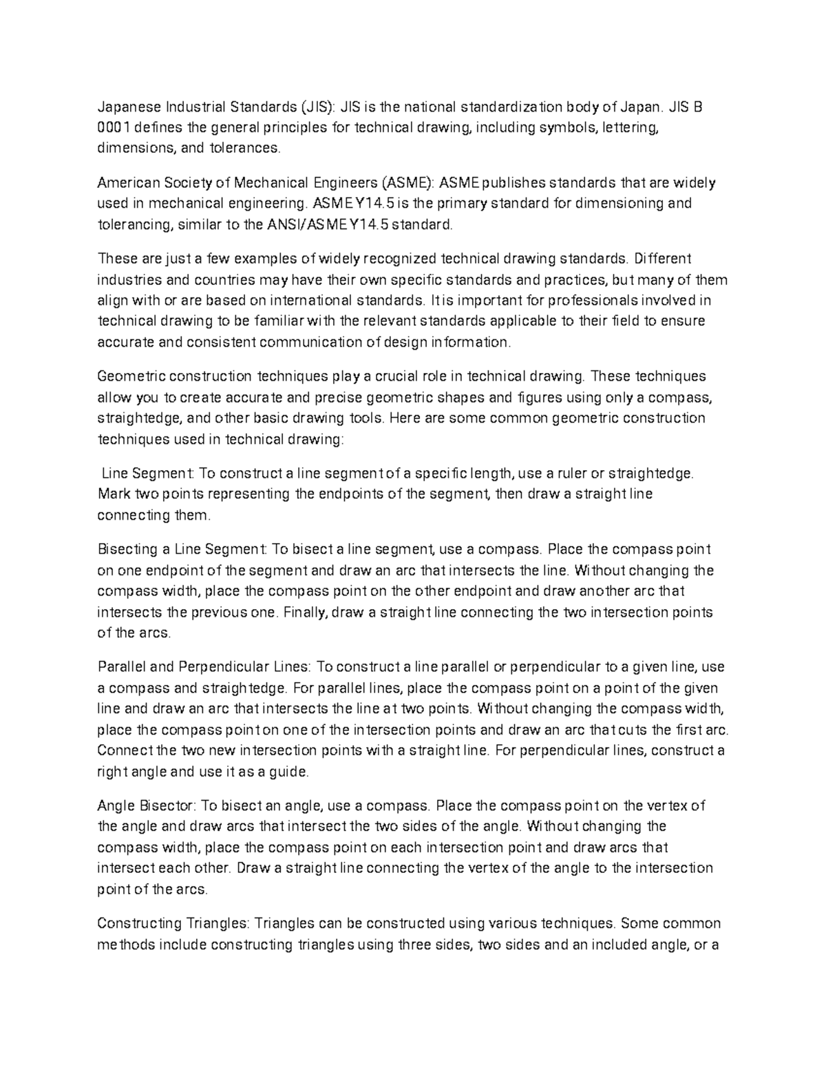 Technical drawing-14 - Notes - Japanese Industrial Standards (JIS): JIS ...