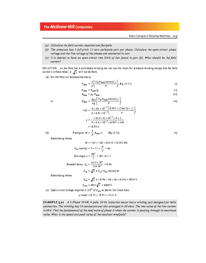 Electric Machines Kothari Nagrath 3 - Transformers 153 (a) Calculate ...