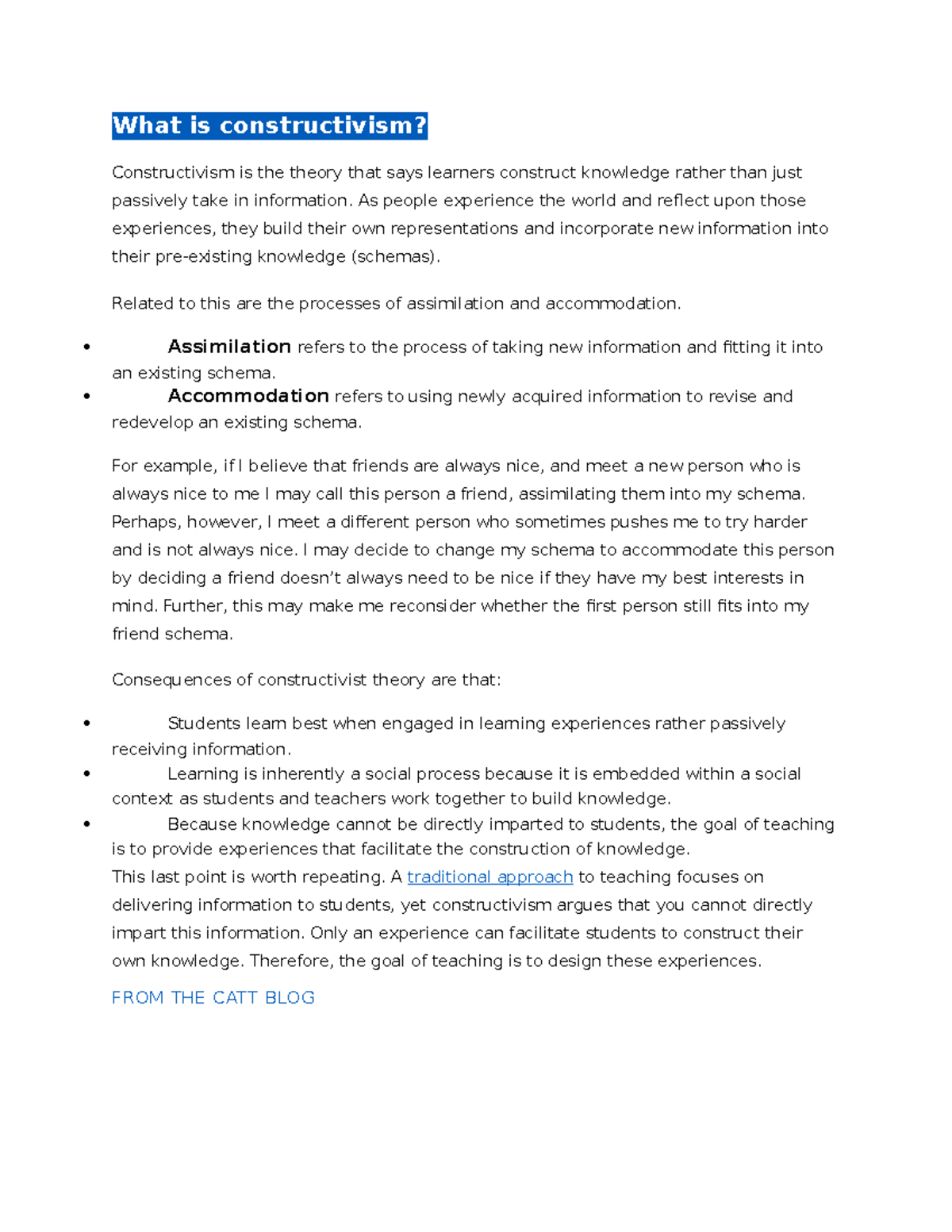 What is constructivism - What is constructivism? Constructivism is the ...