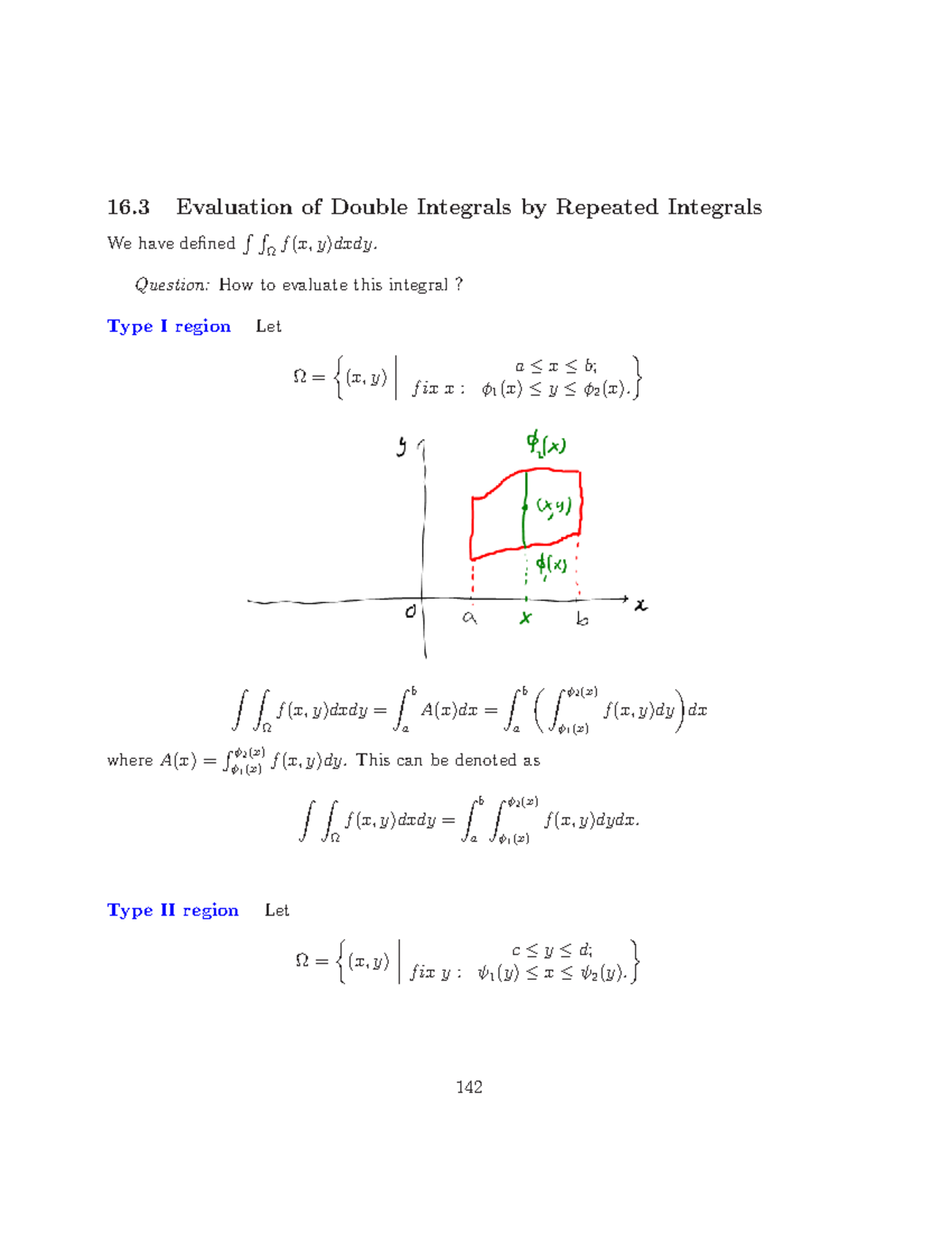 C-16 - Lecture notes 3 - 16 Evaluation of Double Integrals by Repeated ...