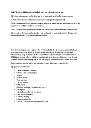 Applied Science - Level 3 - Further Education College - Studocu