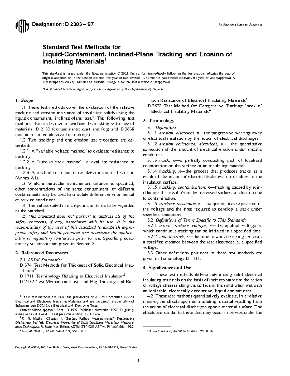 D2303 - LUBRICANTES - ASTM - Designation: D 2303 – 97 An American ...