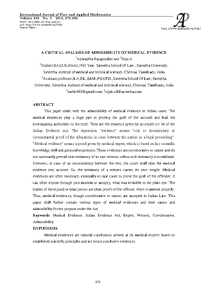 Dying declaration notes - A dying declaration is a statement made by a ...