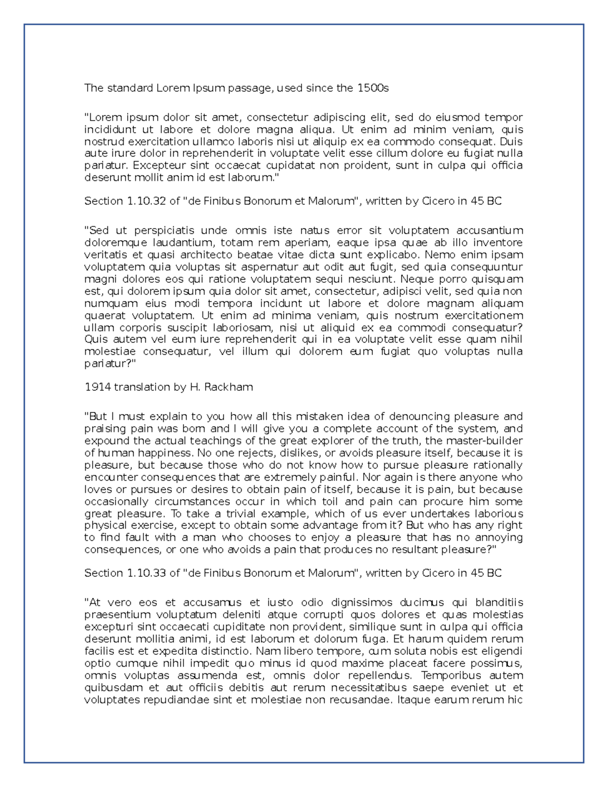 Actividad 1 - The standard Lorem Ipsum passage, used since the 1500s ...
