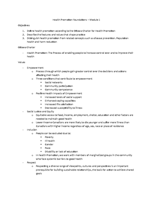 Module 5 Strategies and Methods for Health Promotion - Module 5 ...