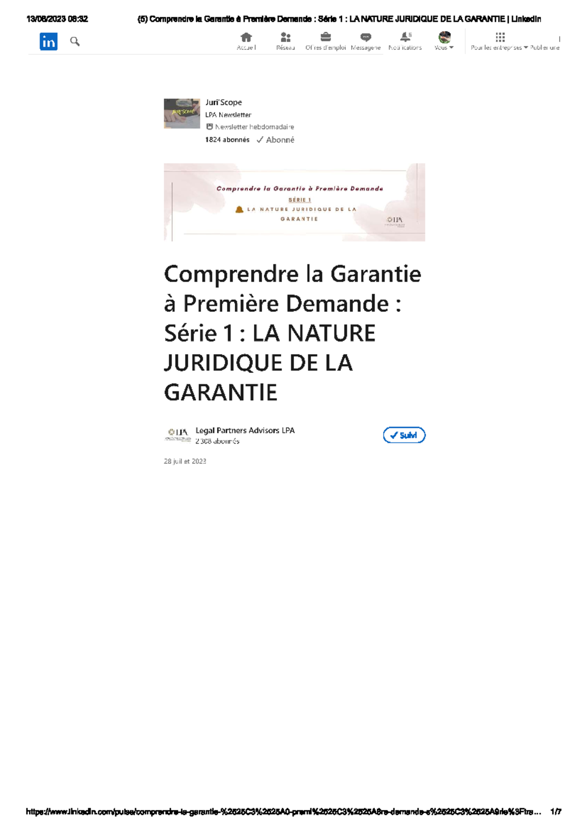 La nature juridique de la garantie - 08:32 (5) Comprendre la Garantie à ... La nature juridique de la garantie - 08:32 (5) Comprendre la Garantie à ...