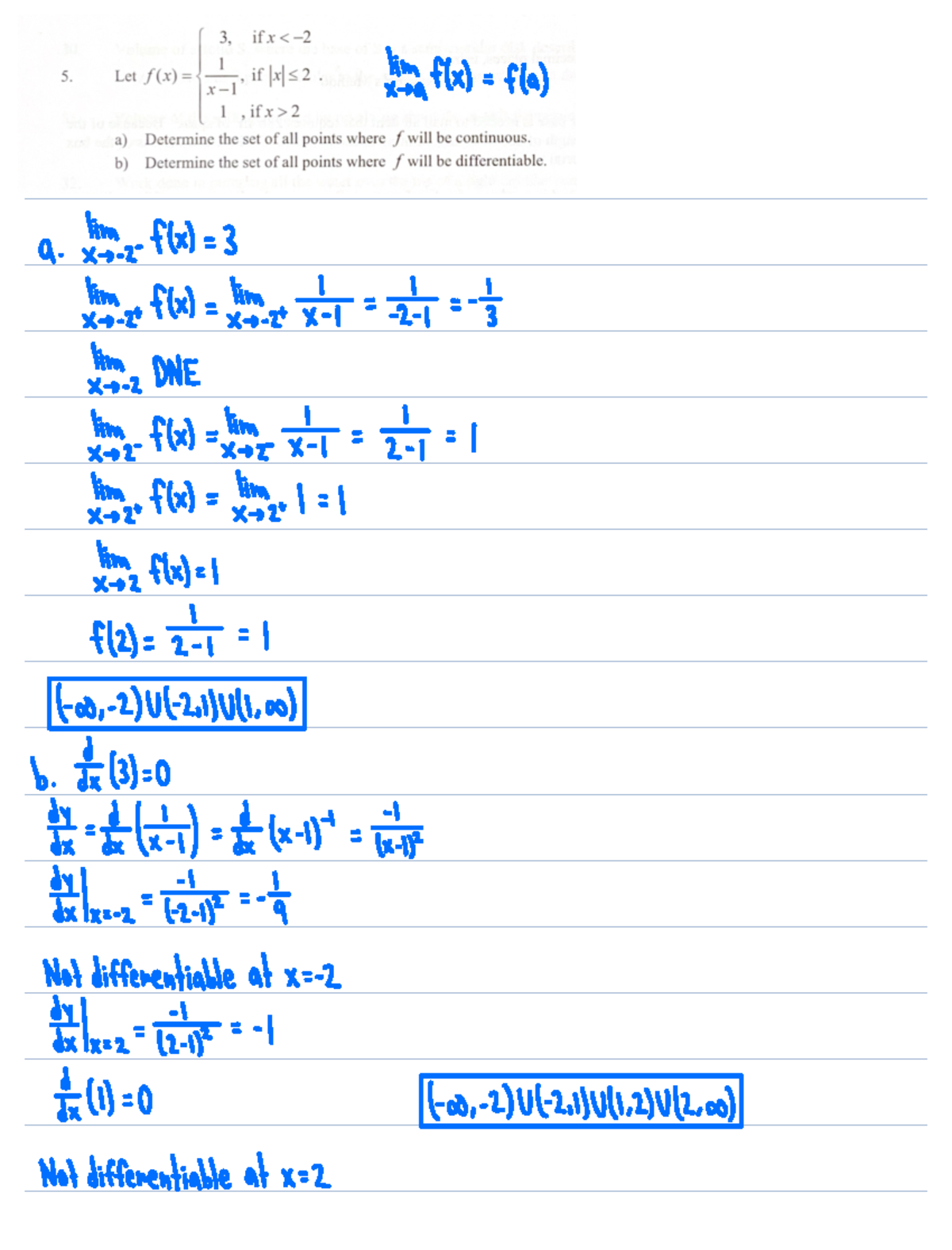 Derivatives, Limits, and Curve Sketching - Yaf x f a a ####### 17 flx 3 ...