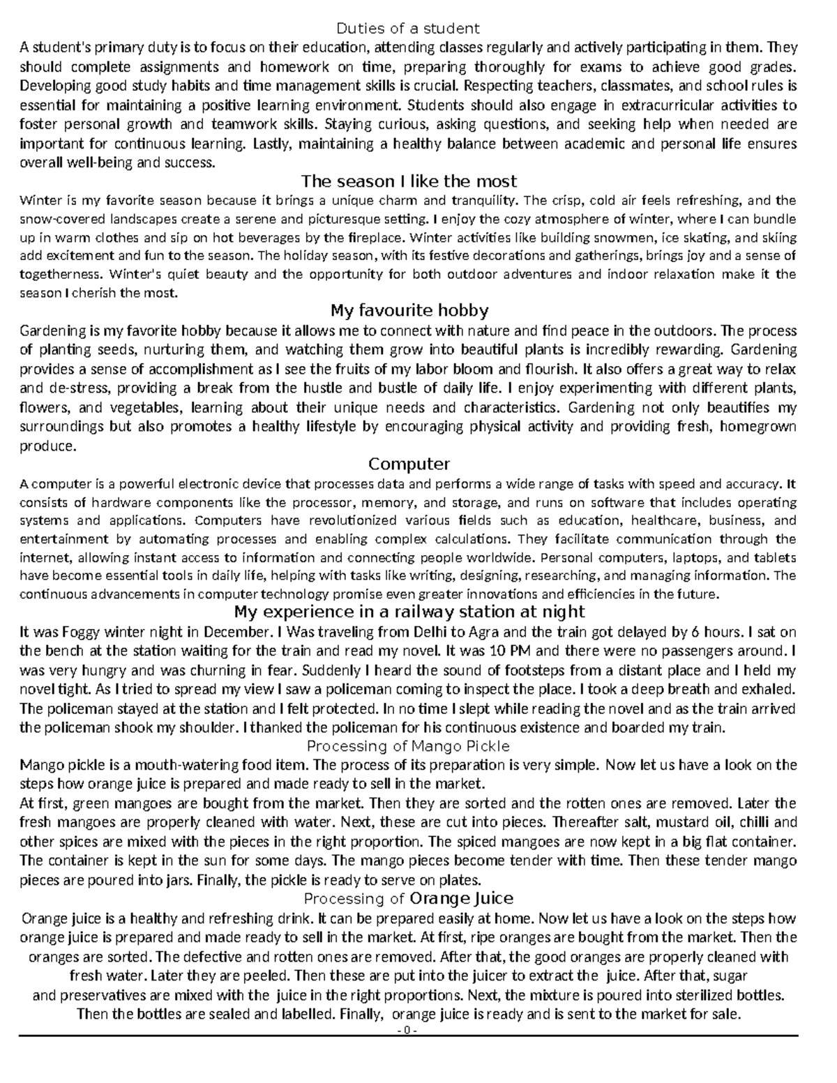 Mission Girls' High School - Duties of a student A student's primary ...