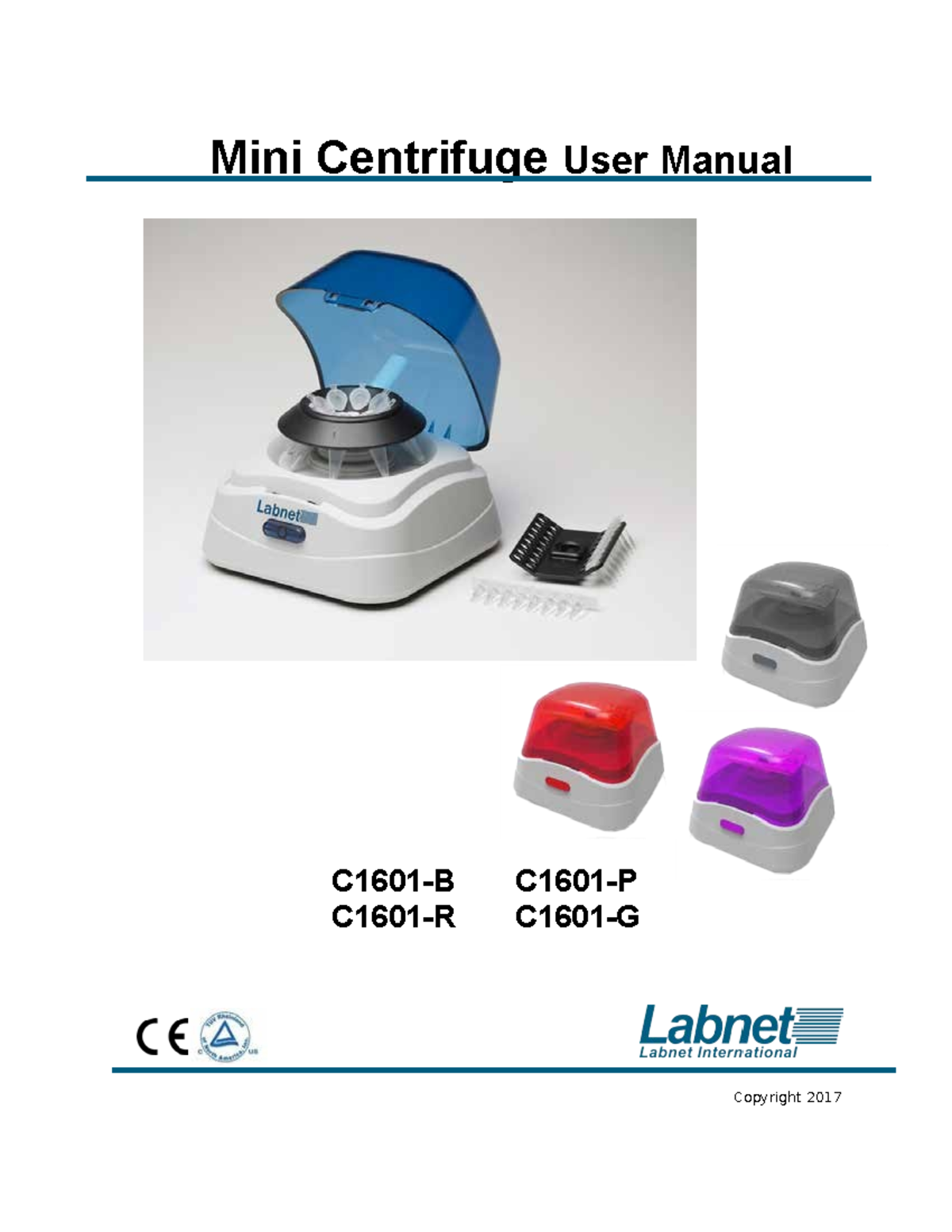 Labnet Mini Microcentrifuge User Manual-0218 - Mini Centrifuge User ...