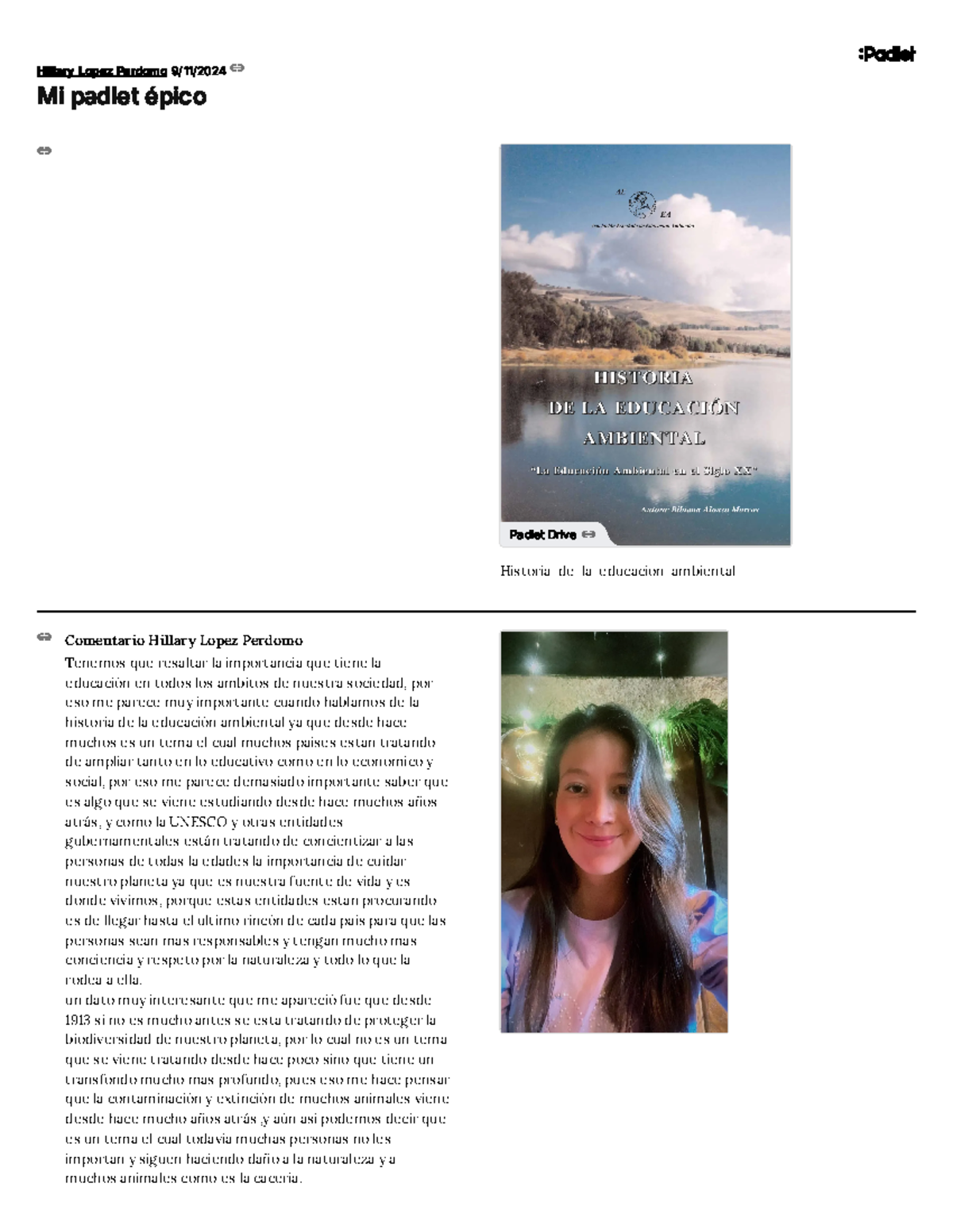 Breve Analisis Educacion Ambiental - Hillary Lopez Perdomo 9/11/ Mi ...