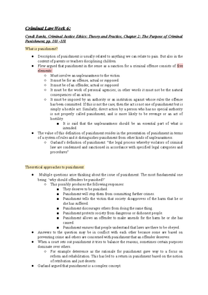 Criminal law week 2 FAIR Trial, Procedure, Rights - Fair trials The ...